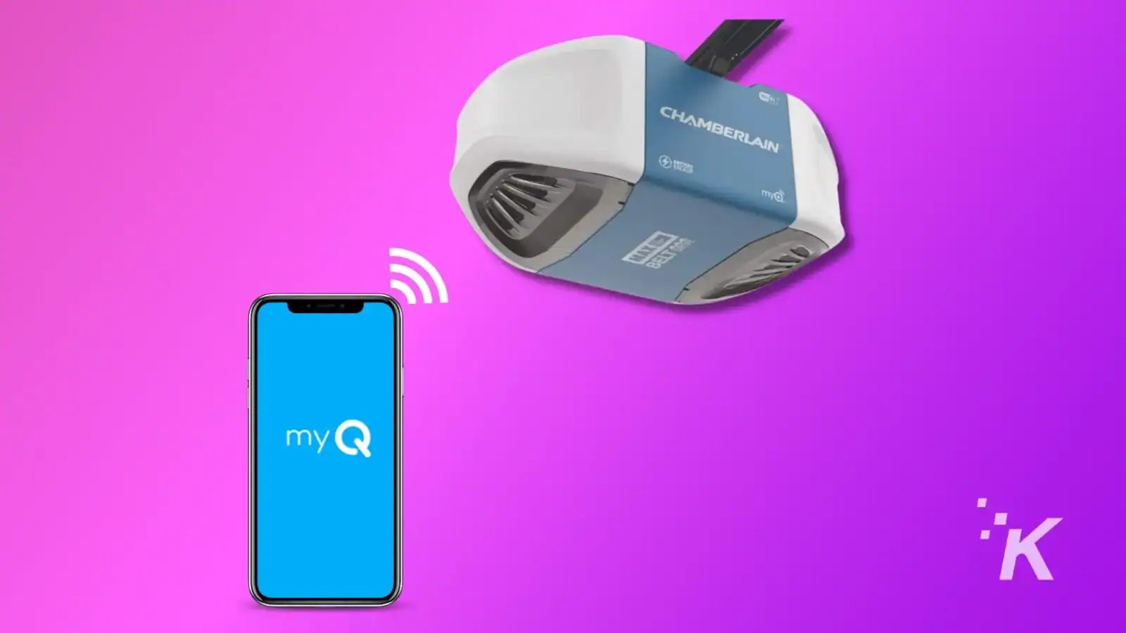 How to connect a Chamberlain myQ garage door opener to WiFi