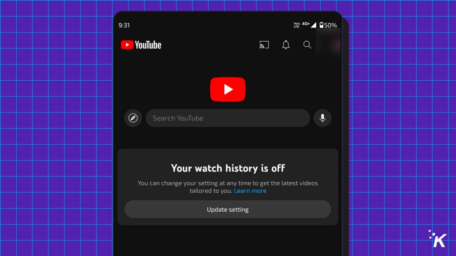 Your YouTube homepage could soon go blank – here's why | KnowTechie