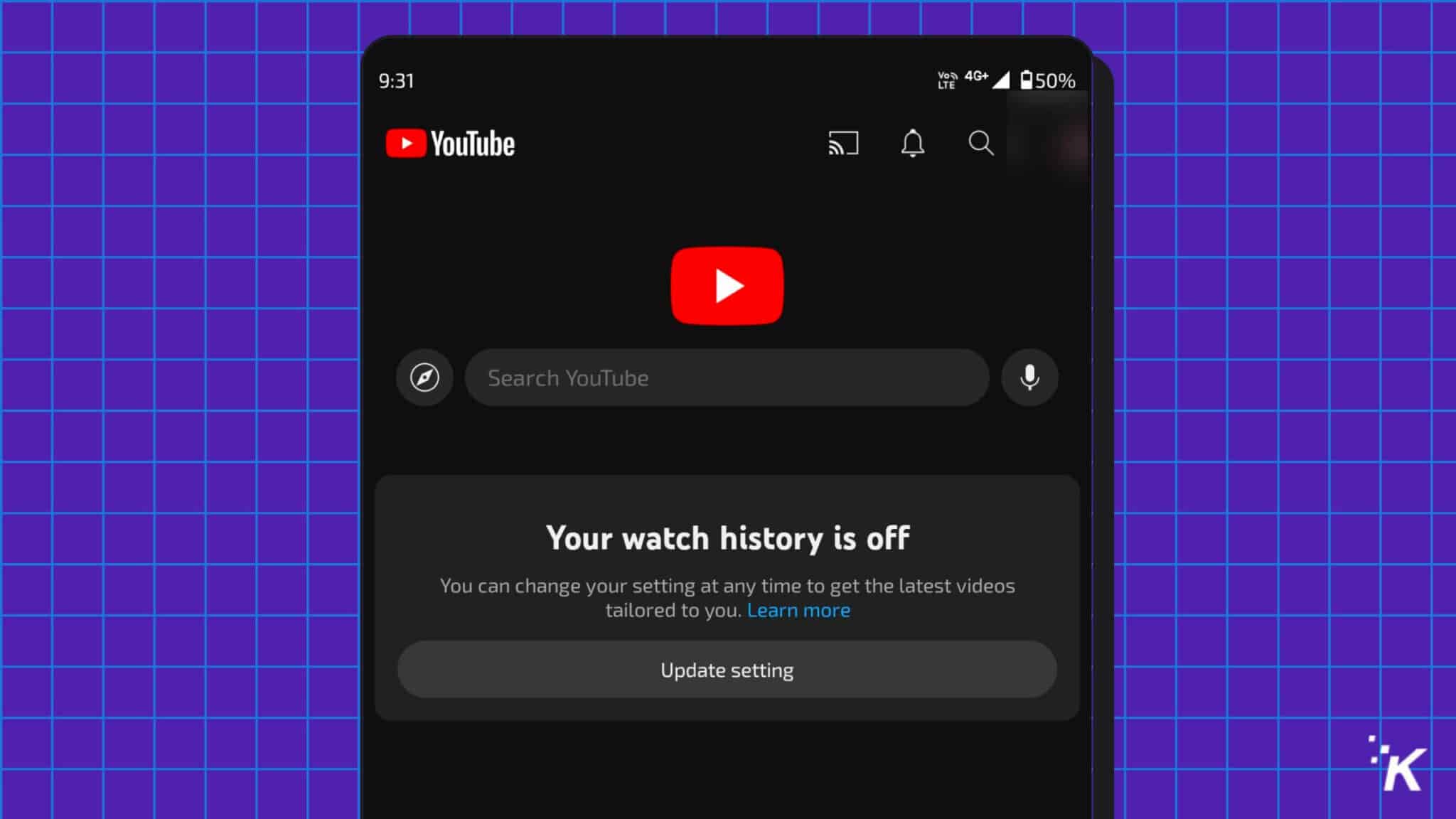 Your YouTube homepage could soon go blank – here's why | KnowTechie