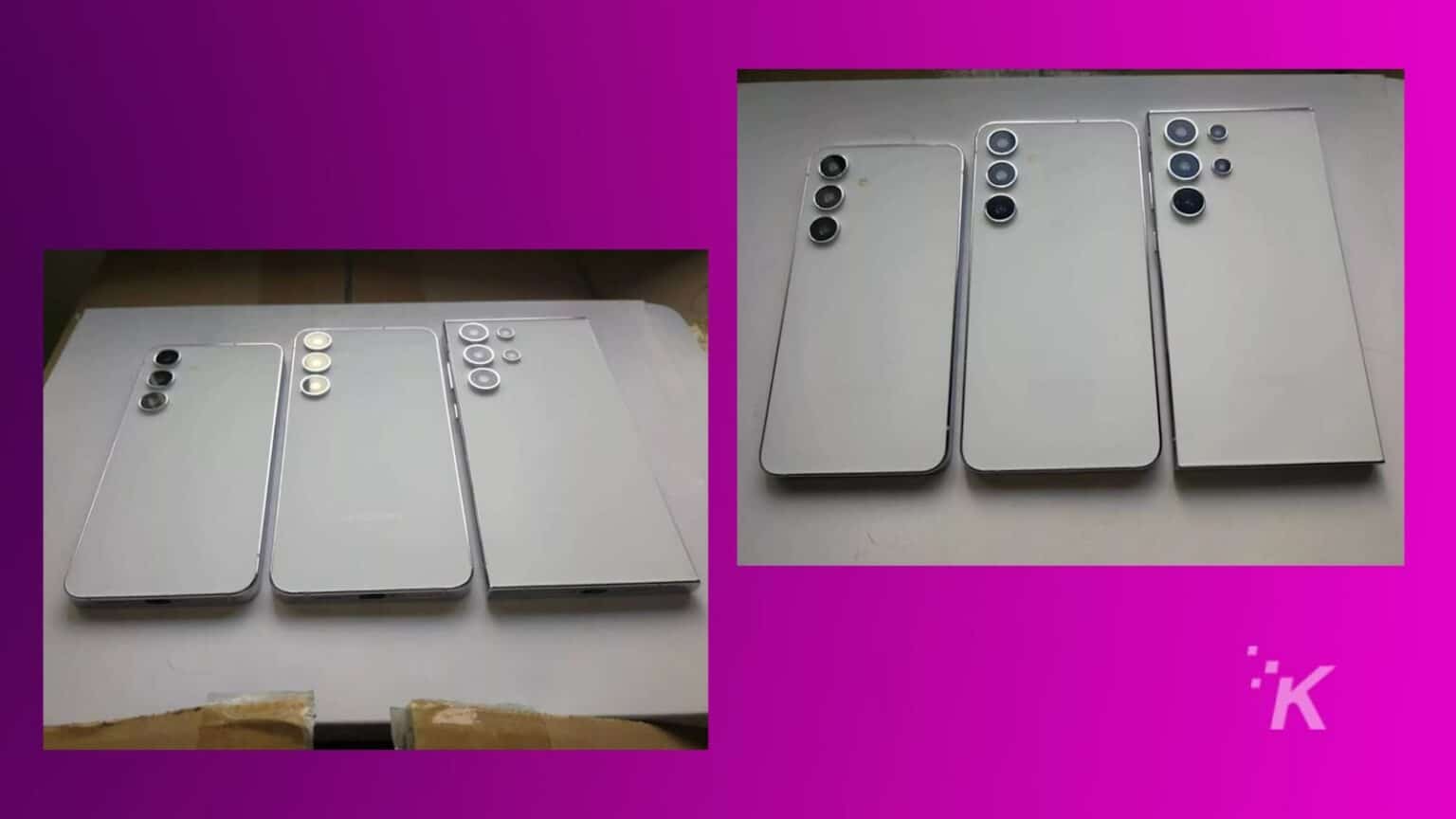 Leaked Galaxy S24 series dummy units look a lot like iPhone 14 Pro