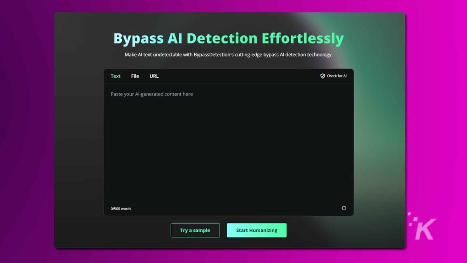 BypassDetection: Does this tool really bypass AI detectors?