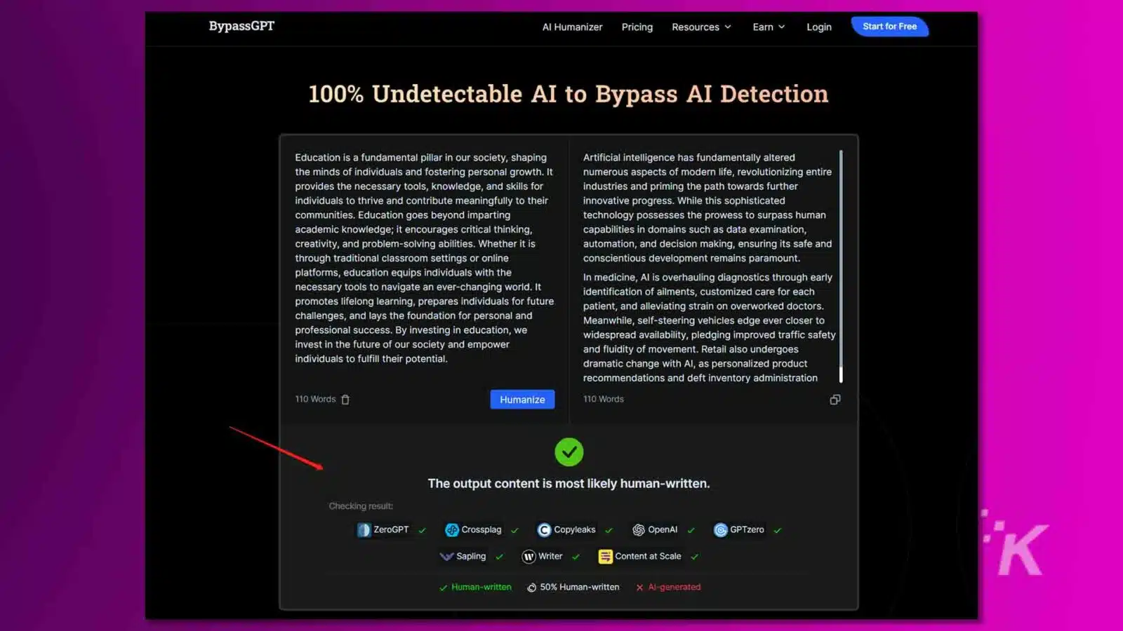 Is Bypass GPT the right tool for Bypassing AI detection fast? | KnowTechie