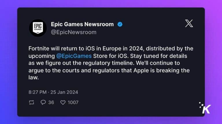 Fortnite and Epic Games Store to return to iOS in Europe | KnowTechie