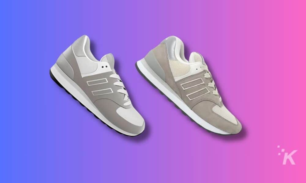 Shoe 1 is a pair of kicks inspired by Apple’s running shoe emoji