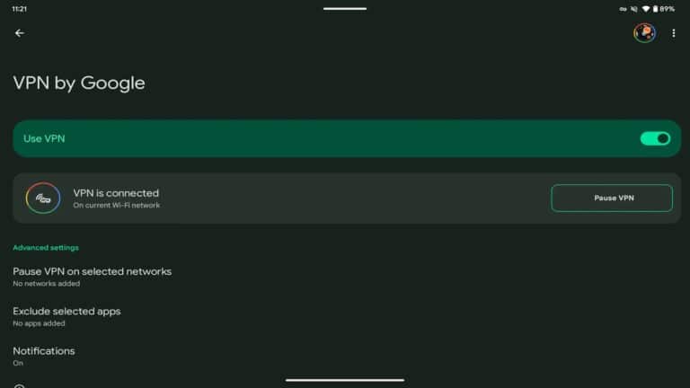 Pixel Tablet finally gets VPN by Google on Android 15